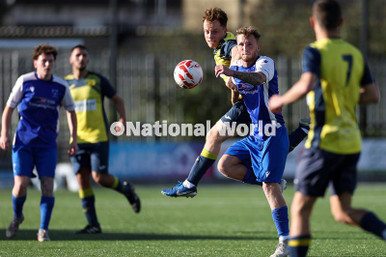 40397489-Moneyfields' Flynn Jackman, airborne. Moneyfields v Denmead ...