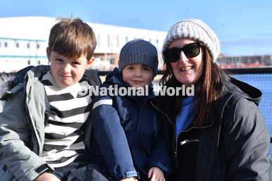 40398475-Emma Bacon with Ted and Joseph. Picture by FRANK REID NEP ...