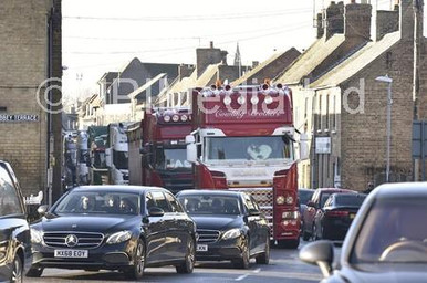 39327161-Jason Cowling funeral at St Thomas a Becket Church, Ramsey ...