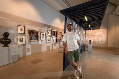 39495428-Conor Rogers at the bus stop. The centrepiece of the ...