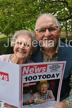 39434474-May Goodwin celebrates her 100th birthday at Nelson Place ...