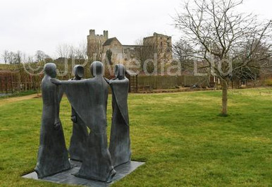 39380809-Sculptures by local artist Bill Harling, on display in the ...