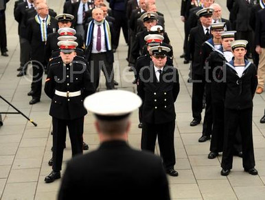 39427542-HMS Sheffield 40th Anniversary service and parade, in ...