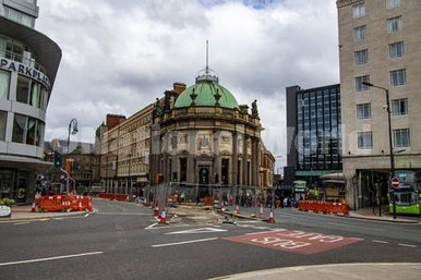 39453672-26 May 2022. . . . . Leeds City centre stock Roadworks , Boar ...