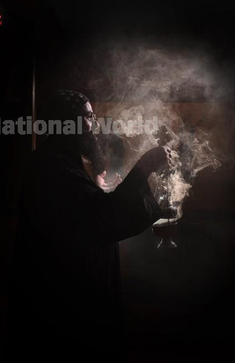 39568295-Father Yostos pictured at the St Athanasius Monastery ...