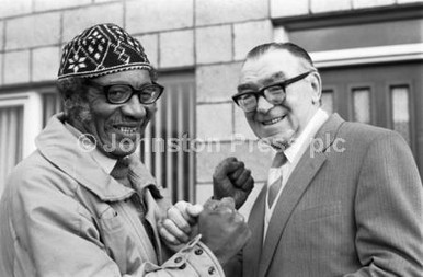 20380067-Two of Scotland s pre-war boxers Manuel Kid Abrew and right ...