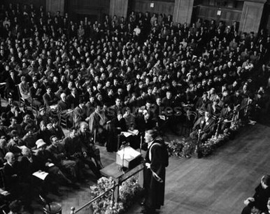 20004901-Mr Jo Grimond installed as rector of Edinburgh University - Mr ...