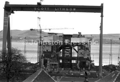 20384139-A floating platform being built for Britoil s offshore ...