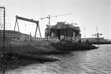 20384140-A floating platform being built for Britoil s offshore ...