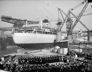 20005948-Launching of HMS Yarmouth in John Browns Yard - National World ...