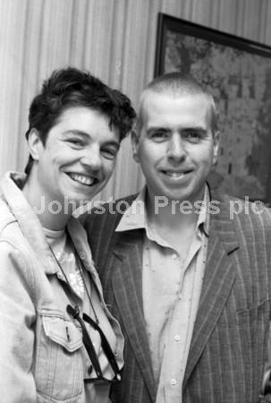 20385802-British TV and film actor Timothy Spall with his wife Shane in ...