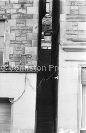 20386033-Looking up through the very narrow Craig s Close, off the ...