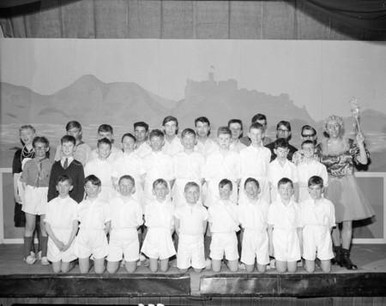 20006602-89th Boy Scout troop rehearse pantomime Robin Son of Crusoe ...