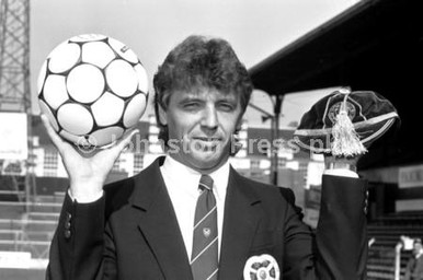 22655242-Hearts goalkeeper Henry Smith holding a football and a ...