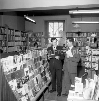 23445833-D Ainslie Thin and James Thin in the James Thin bookshop in ...