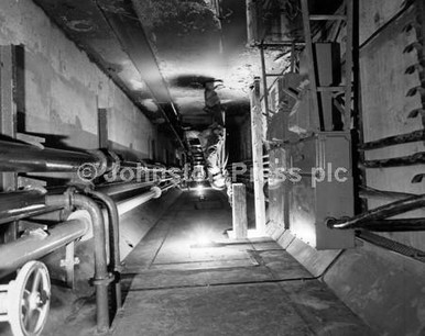23446182-Man working inside the the Greenock graving dock on the River ...