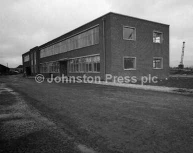 23446183-Offices at the Greenock graving dock on the River Clyde in ...