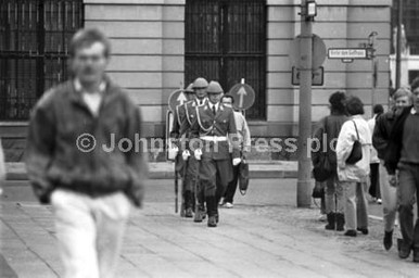 22656956-German guards march in Hinter dem Gieshaus in East Berlin ...