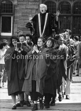 22657408-Muriel Gray celebrating when she was elected Rector of ...