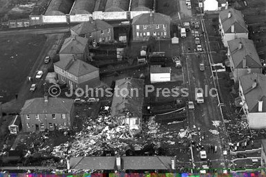 22657656-Aerial view of Rosebank, Lockerbie after the crash of Pan Am ...