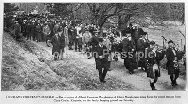 23440810-The funeral procession and coffin of Highland chieftain Albert ...