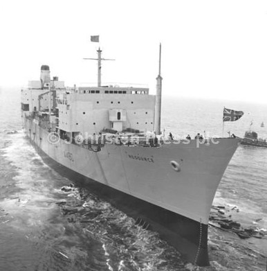 23441156-The Royal Fleet Auxiliary vessel HMS Resource is launched at ...