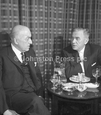 23442796-Lord Kilmuir left and James Colthart at a dinner given by Lord ...