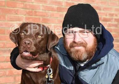 39357238-Andrew Victory and his beloved dog Bear. - Iconic Media Group ...