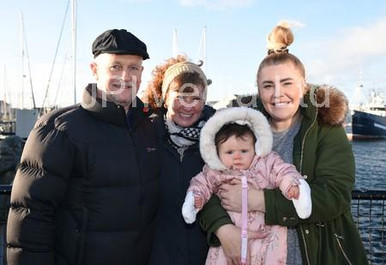 39317118-Martin and Debbie Slade with daughter Jordan and granddaughter ...