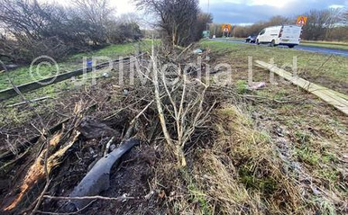 39319820-The scene of a RTA A689 westward between Newton Bewley and ...