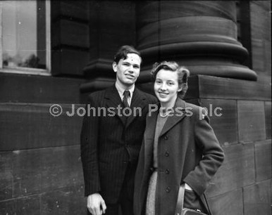 20873956-Lord Primrose with his fiancee Miss Dierdre Reid - National ...