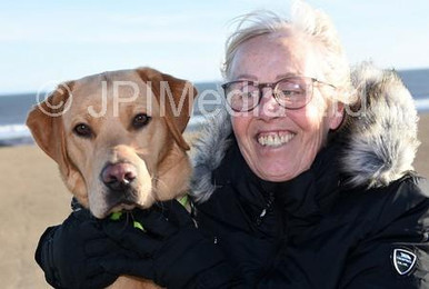 39326276-Denise Chambers from Blyth and her beloved dog Marley enjoy a ...