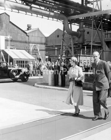 20879278-Queen Elizabeth II at Grangemouth during her tour of West ...