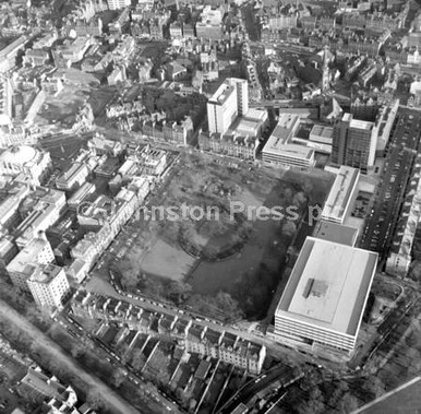 20369218-An aerial view of the University of Edinburgh s buildings in ...