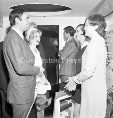 20369231-Actor Neil Connery and his wife Eleanor chat to Penny Bland ...