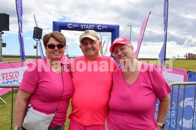 39499710-The Hartlepool, Race for Life on Sunday. l-r Julie French ...