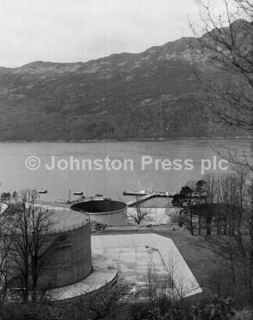 20918420-View of oil refinery and loch at Finnart, Loch Long - National ...