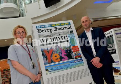 39458267-Michelle McLaren, Pink Ladies and Derry Journal editor Brendan ...