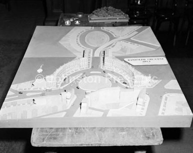 20920246-Edinburgh Randolph Crescent - Roundabout proposal - Model of plan - National World ...