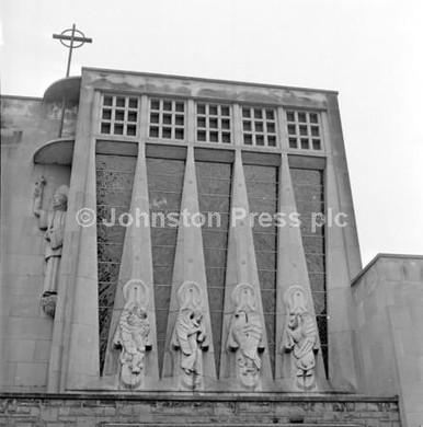 20234123-Exterior showing the stained glass windows of St Francis ...