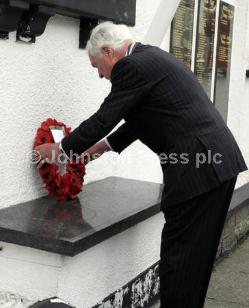 37663076-REMEMBER. Col James Leslie, President of the Ballymoney RBL ...