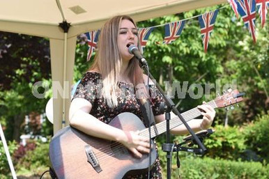39459813-Singer Lily Cook entertains the crowds at Readhead Park ...