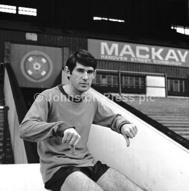 20234571-Hearts footballer Donald Ford gives the thumbs-down at ...