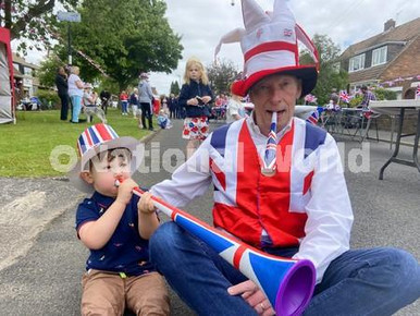39463360-Mark Hall with his Grandson Nathan Stewart, Queens Jubilee ...