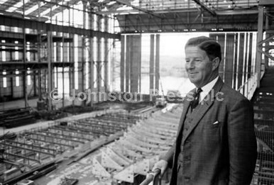 20234799-Glasgow shipbuilder Sir Eric Yarrow at his shipyard on the ...