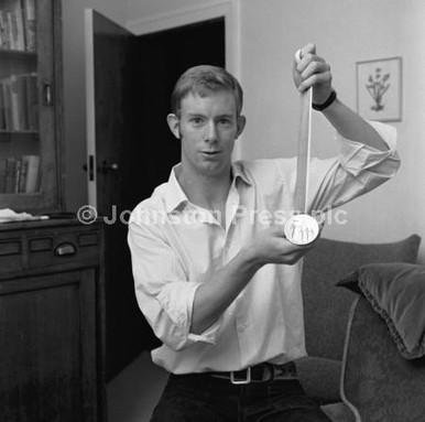 20236033-Athlete David Jenkins with the gold medal he won at the ...