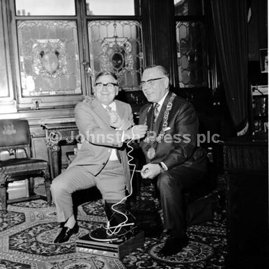 20236301-British comedian and actor Harry Worth with Lord Provost ...