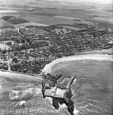 20243369-Aerial of North Berwick bay and harbour from May 1977 ...