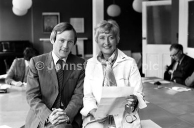20243459-George Reid and Winnie Ewing at an SNP press conference in ...