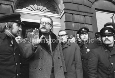 20243915-An angry reaction from firemen during their demonstration ...